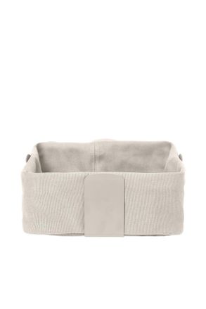 Blomus Brotkorb Desa, Beige, Metall, Textil, quadratisch, 26x10x26 cm, K&uuml;chenzubeh&ouml;r, Brotk&auml;sten & -K&ouml;rbe