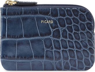 Picard Schlüsseletui Damen, Elegante Kroko-Prägung auf Leder, in der Farbe Midnight/Blau, aus der Serie Weimar 1, 731980V947