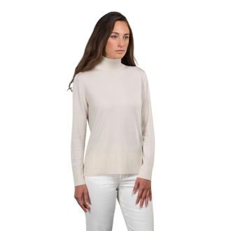 Moorer Femme, Pulls, Blanc, Taille: 38 FR Nataly Turtleneck