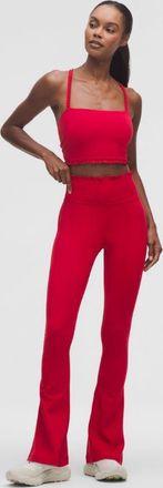 lululemon Pantalon &eacute;vas&eacute; &agrave; volants en Nulu pour Femmes - Dark Rouge - Taille 10