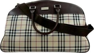 Burberry unisex, Pre-owned, Beige, Taille: ONE Size Sac &agrave; bandouli&egrave;re en toile Pre-owned