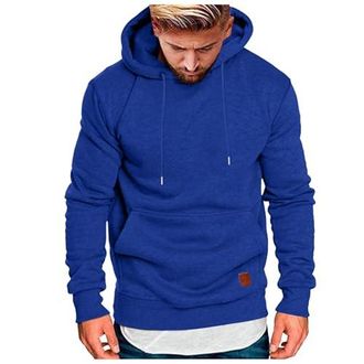 Generic Sweat À Capuche Décontracté pour Hommes, Couleur Pull Hiver Chaud Sweat De Travail Homme Pull Laine Chemise Grande Taille