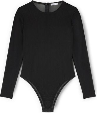 Motivi Femme, Tops, Noir, Taille: 42 FR Body T-shirt en tulle