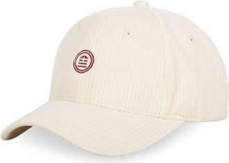 Serge Blanco Casquette Homme Velours Côtelé, Casquette Baseball, Original et Authentique, Blanc/Rouge TU