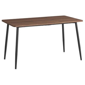 Vasagle Vasagle - Table de salle &agrave; manger pour 4-6 personnes - Surface r&eacute;sistante &agrave; la chaleur jusqu&agrave; 140 &deg;C - Montage rapide - Dimensions 75 x 140 x 75 cm