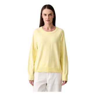 Marc O'Polo Pull &agrave; col rond - Femme - Pulls - Jaune - Taille: 44 FR