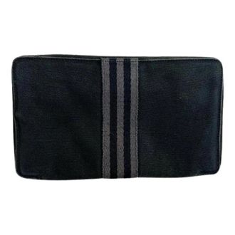 Herm&egrave;s Portefeuille en coton Pre-owned - Femme - Pre-owned - Noir - Taille: ONE Size