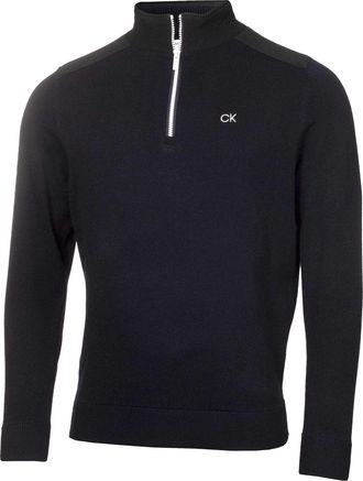 Calvin Klein Sweatshirt f&uuml;r Herren, Rei&szlig;verschluss, Raglan&auml;rmel (Marine)