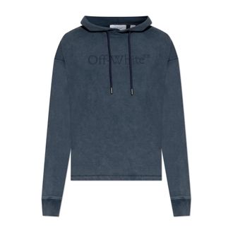 Off-white Sweatshirt mit Logo-Print - - Sweatshirts & Hoodies - Herren - Blau - XS