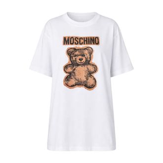 Moschino Femme, Tops, Blanc, Taille: 42 FR T-Chemises