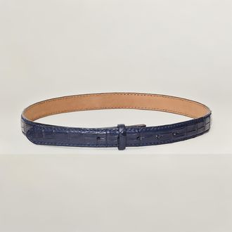 Reptiles House Croco-Schwanzg&uuml;rtel 25 mm - Mitternachtsblau