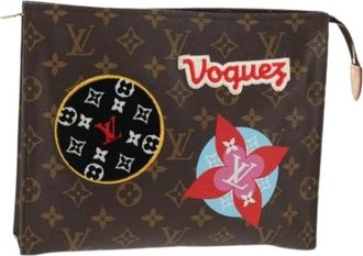 Louis Vuitton unisex, Pre-owned, Brun, Taille: ONE Size Pochette en toile Pre-owned