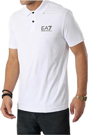 Emporio Armani Emporio Armani Ea7, Homme, Tops, Blanc, Taille: S Polo Stretch Gamme Ventus