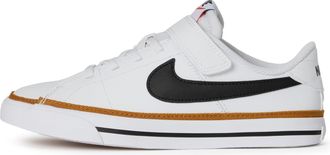 Nike Nike Court Legacy (PSV) Sneaker, White Black Desert Ochre, 28.5 EU
