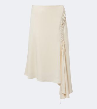 Alexander McQueen Jupe midi asym&eacute;trique