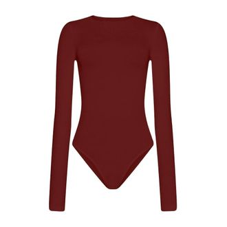 Wolford Femme, Tops, Rouge, Taille: 40 FR Body Manches Longues Berlin