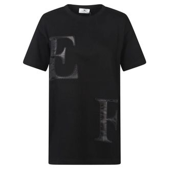 Elisabetta Franchi Femme, Tops, Noir, Taille: 36 FR Elisabetta Franchi T-shirts et Polos Noir