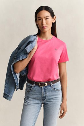 GANT Damen Shield T-Shirt (XXXL) BRIGHT FUSCHIA