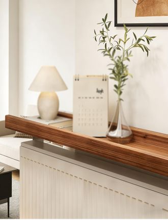 Generic Heizk&ouml;rperregal aus Holzmaterial, obere Heizk&ouml;rperabdeckung, Heizk&ouml;rperabdeckung, zur Aufbewahrung und Dekoration for Wohnzimmer, Schlafzimmer, Flur(B