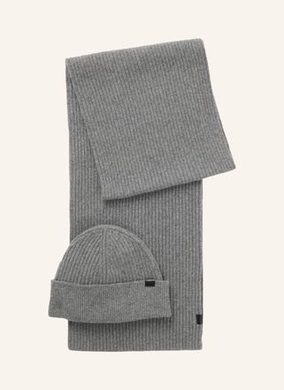 HUGO BOSS Strickschal Uboldi_Set silber