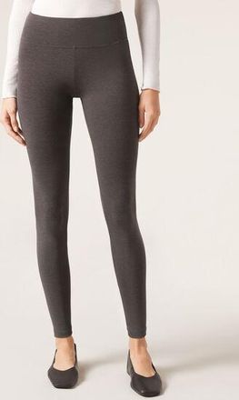 Calzedonia Leggings Aus Baumwolle Grau