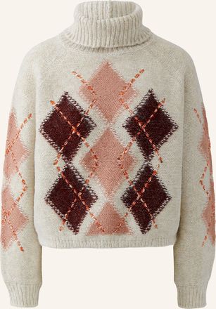Oui Rollkragenpullover beige