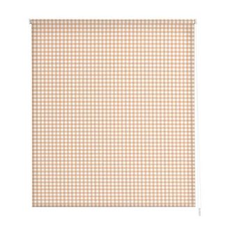 Estoralis | KÜCHE | Modernes Design-Rollo | Digital bedruckter Stoff | Vichy-2 Beige | 130 x 180 cm. (Breite/Höhe) Stoffgröße 127 x 175 cm. | Rollos für Fenster