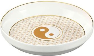 GOEBEL Lotus Yin Yang Schale aus hochwertigem Porzellan, Maße: 31 x 5,5 cm, 23-500-53-1