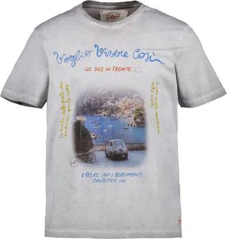 Bob Herren T-Shirt grau Baumwolle