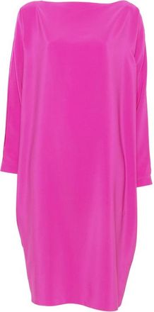 Gianluca Capannolo Margarita Slit-sleeve Boat-neck Midi Dress
