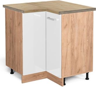 Vicco Meuble dangle R-Line, Blanc Haute brillance, 75.6 cm, pt Chêne