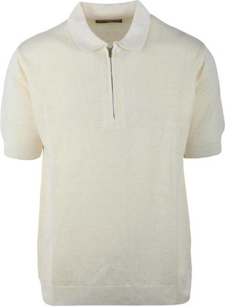Daniele Fiesoli Homme, Tops, Beige, Taille: S Polo en maille