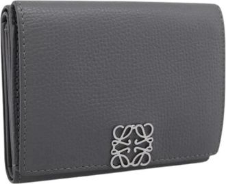 Loewe Portefeuille Trifold Pre-owned - Femme - Pre-owned - Gris - Taille: ONE Size