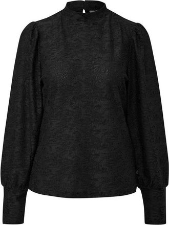 QS by s.Oliver Langarmshirt T-Shirt Leicht transparentes Blusenshirt