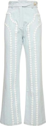 Casablanca Femme, Jeans, Bleu, Taille: W28 Flared Jeans