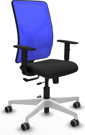 Piqueras y Crespo B&uuml;rostuhl mit 1D-Armlehnen, h&ouml;henverstellbare Lendenwirbelst&uuml;tze, ausgestattet mit Syncro/Traslack und Schneideschaum, mit Rollen von 65 mm, Parkett, 