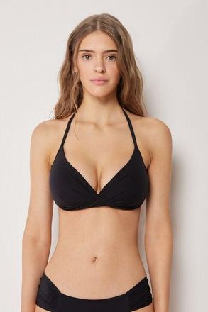 Calzedonia Gepolstertes Triangel-bikinioberteil Premium Fit Schwarz