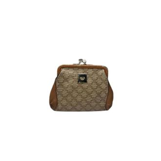 Celine Portefeuille en cuir vintage Pre-owned - Femme - Pre-owned - Beige - Taille: ONE Size
