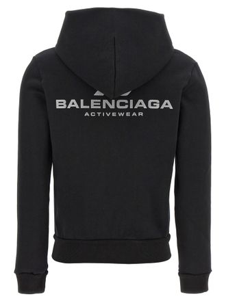Balenciaga Womens Black Cotton Sweatshirt Clothing