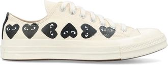 Comme Des Gar&ccedil;ons Femme, Chaussures, Beige, Taille: 36 EU Chuck 70 Multi Heart Low Top