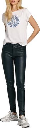 Pepe Jeans London Skinny Jeans MW Pl204728, Noir (Denim-BC2), 25 W/30 L Femme