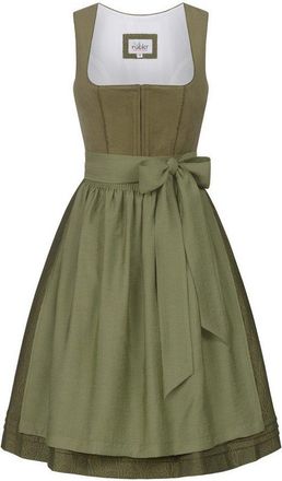 N&uuml;bler Trachtenkleid Midi Dirndl Luise in Gr&uuml;n von N&uuml;bler