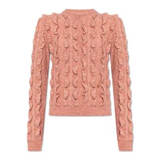 Moschino Femme, Pulls, Rose, Taille: 38 FR Pull avec volants