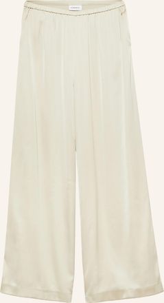 Comma Comma Marlenehose Aus Satin beige