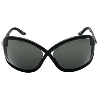 Tom Ford Bettina Sonnenbrille In Gl&auml;nzendem Schwarz