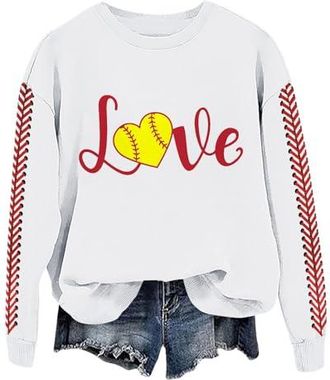 Generic Sweat-shirt pour femme - Imprim&eacute; graphique britannique - Haut surdimensionn&eacute; - Col rond - Manches longues - Automne - Hiver - D&eacute;contract&eacute; - Confortabl