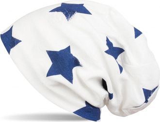 styleBREAKER M&uuml;tze Beanie mit Sterne & Punkte Muster