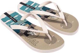 Ipanema Herren Tropical Ad Flipflop, Beige Grey Blue, 35/36 EU