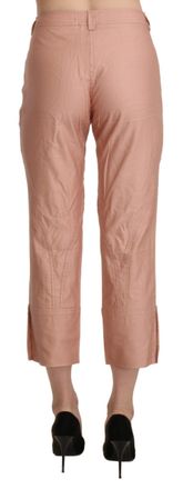 Ermanno Scervino Womens High-Waist Cotton Trousers Pink