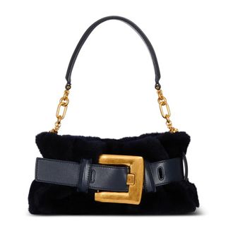 Balmain Femme, Sacs, Bleu, Taille: ONE Size Sac Anthem Mini en shearling